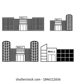 Shopping Mall Center Icon Vector Symbol Stock Vector (Royalty Free ...