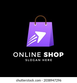 Shopping Store Logo Concept Design Vector Stock Vector (Royalty Free ...