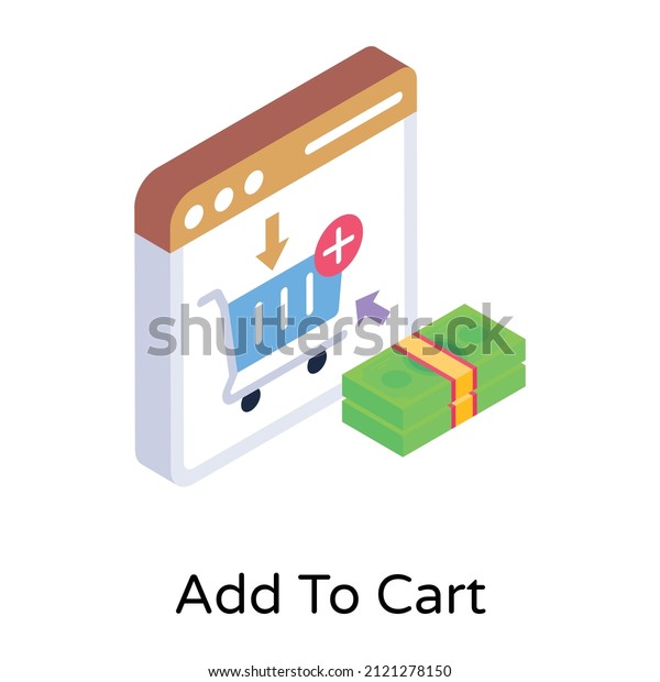 Shopping Trolley Plus Sign Add Cart Stock Vector (Royalty Free ...