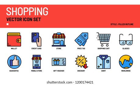 Merchandising Icons Including Pos Sku Slotting Stock Vector (Royalty ...