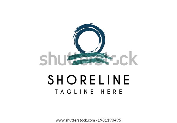 Shoreline Logo Design Vector Illustration Shoreline Stock Vector ...
