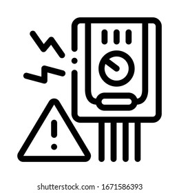 Short Circuit Icon Vector Outline Short Stock Vector (Royalty Free ...