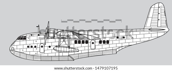 Short Empire Outline Vector Drawing Stock Vector (Royalty Free ...