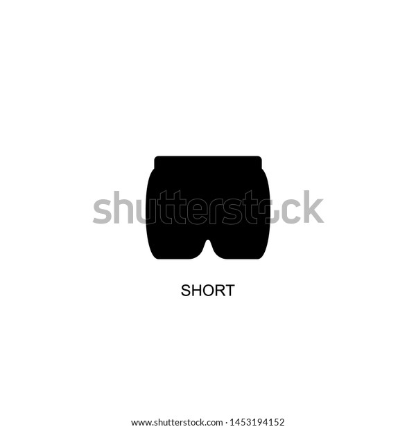 Short Icon Vector Black Design Stock Vector (Royalty Free) 1453194152 ...