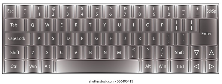 Short Keyboard Vector Illustration Stock Vector (Royalty Free ...