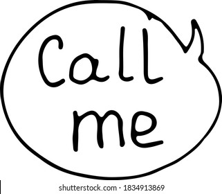 Short Messages Comic Style Doodle Drawings Stock Vector (Royalty Free ...