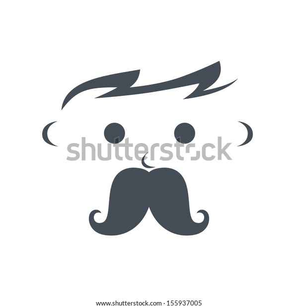 Short Mustache Cartoon Illustration Stock Vector (Royalty Free ...