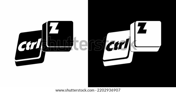Shortcut Icon On Keyboard Undo Command Stock Vector (Royalty Free ...