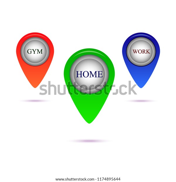 Shortcut That Shows Location On Map: เวกเตอร์สต็อก (ปลอดค่าลิขสิทธิ์ ...