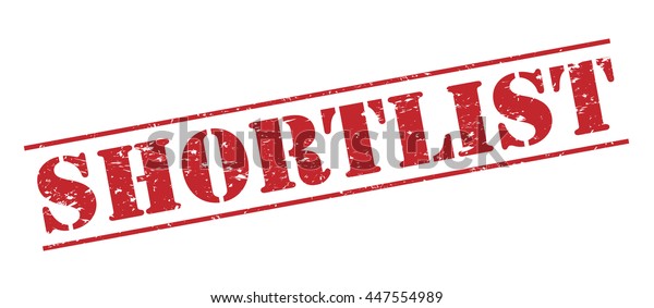 Shortlist Vector Stamp On White Background Stock Vector (Royalty Free ...