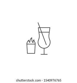 Shot Cocktail Drinks Vector Icon Outline Stock Vector (Royalty Free ...