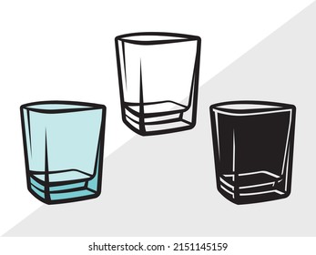 Shot Glass Printable Vector Illustration Stock Vector (Royalty Free ...