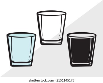 Shot Glass Printable Vector Illustration Stock Vector (Royalty Free ...