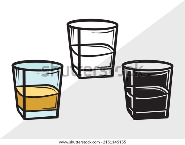 Shot Glass Printable Vector Illustration Stock Vector (Royalty Free ...