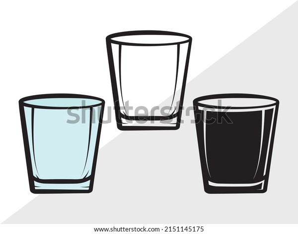 Shot Glass Printable Vector Illustration Stock Vector (Royalty Free ...