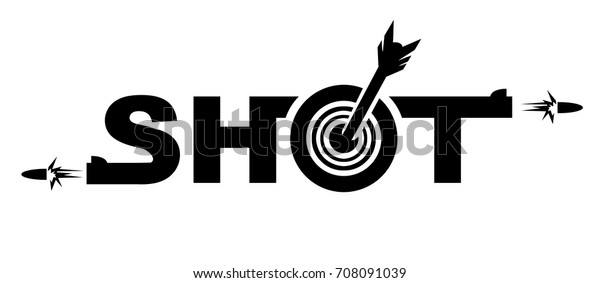 Shot Gun Logo Stock Vector (Royalty Free) 708091039