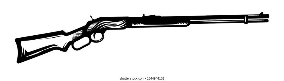 Shot Gun Vector Illustration Stock Vector (Royalty Free) 1344944132 ...