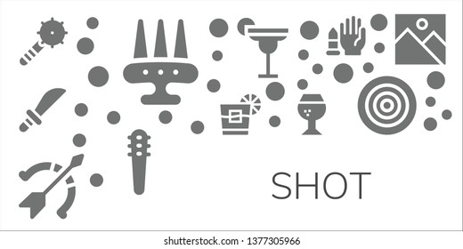 Shot Icon Set 11 Filled Shot Stock Vector (Royalty Free) 1377305966 ...