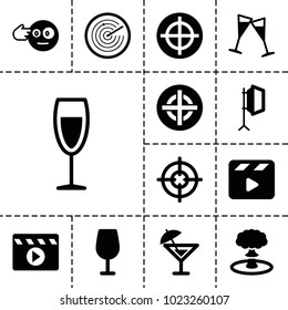 Shot Icons Set 13 Editable Filled Stock Vector (Royalty Free ...