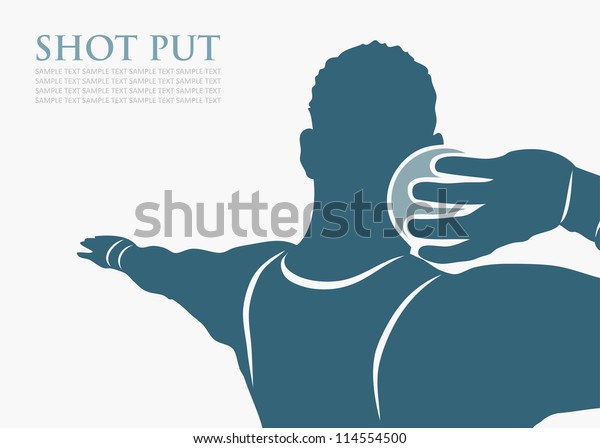 Shot Put Vector Illustration Stock Vector (Royalty Free) 114554500