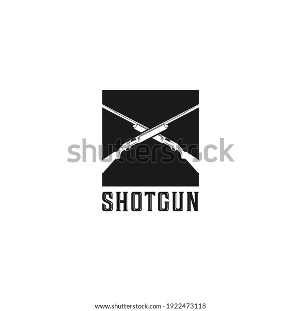 Shotgun Logo White Bacground Stock Vector (Royalty Free) 1922473118 ...