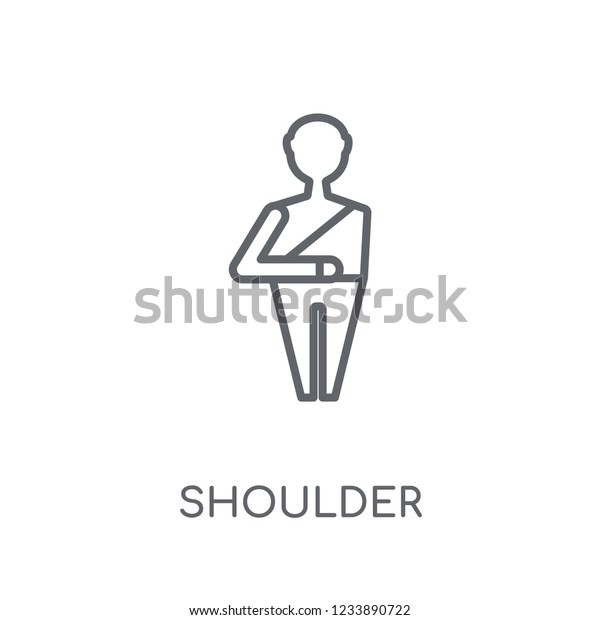 Shoulder Immobilizer Linear Icon Modern Outline Stock Vector (Royalty ...