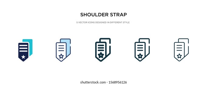 Shoulder Strap Icon Different Style Vector Stock Vector (Royalty Free ...