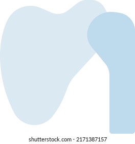 Shoulder Vector Illustration On Transparent Background Stock Vector ...