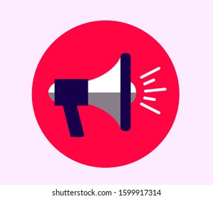 Shout On Background Symbol Vector Illustration Stock Vector (Royalty ...