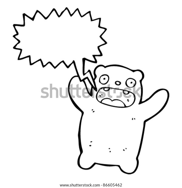 Shouting Bear Cartoon Stock Vector (Royalty Free) 86605462