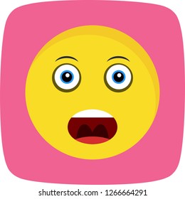 Shouting Emoji Vector Icon Sign Icon Stock Vector (Royalty Free ...