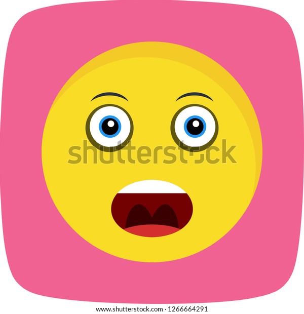 Shouting Emoji Vector Icon Sign Icon Stock Vector (Royalty Free ...