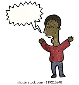 Shouting Man Cartoon Stock Vector (Royalty Free) 119216248 | Shutterstock