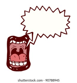 Shouting Mouth Cartoon Stock Vector (Royalty Free) 90788945 | Shutterstock