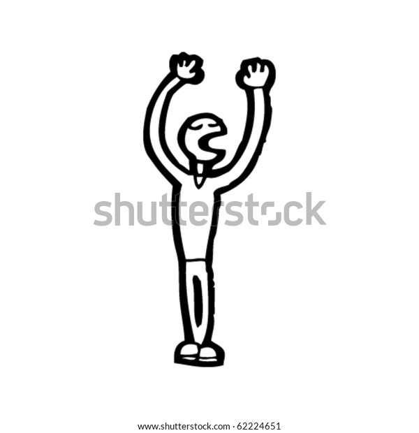 Shouting Stick Man Cartoon Stock Vector (Royalty Free) 62224651