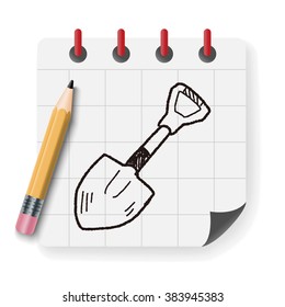 Shovel Doodle Stock Vector (Royalty Free) 383945383 | Shutterstock