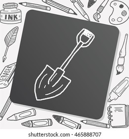 Shovel Doodle Stock Vector (Royalty Free) 465888707 | Shutterstock