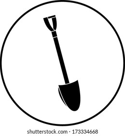 Shovel Symbol Stock Vector (Royalty Free) 173334668 | Shutterstock