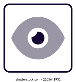 Show Eye Icon Password Eye Stock Vector (Royalty Free) 2185641931 ...