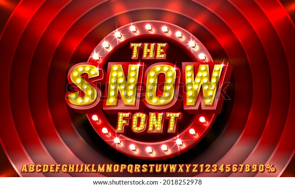 Show Font Set Collection Letters Numbers Stock Vector (Royalty Free ...