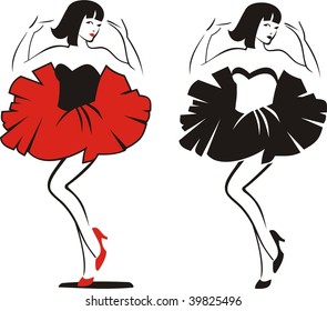 Show Girl Stock Vector (Royalty Free) 39825496 | Shutterstock