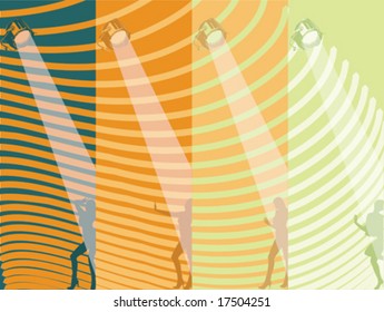 Show Girls Background Stock Vector (Royalty Free) 17504251 | Shutterstock