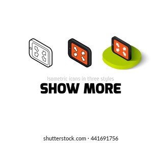 Show More Icon Vector Symbol Flat Stock Vector (Royalty Free) 441691756 ...