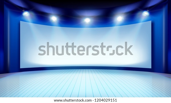 Show On Stage Projection Screen Vector: vetor stock (livre de direitos ...