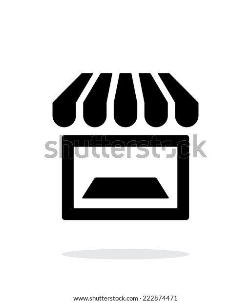 Showcase Icon On White Background Vector Stock Vector (Royalty Free ...