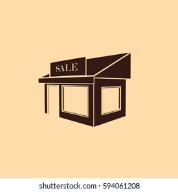 Showcase Icon Vector Illustration Flat Design Stock Vector (Royalty ...