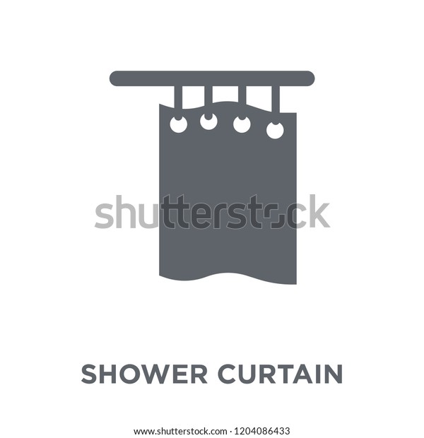 Shower Curtain Icon Shower Curtain Design Stock Vector Royalty Free