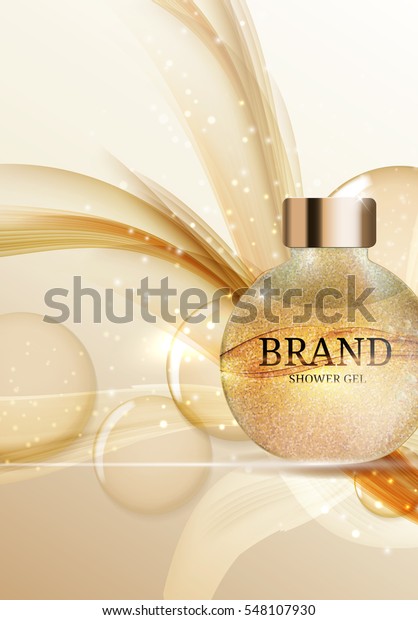 Shower Gel Bottle Template Ads Magazine Stock Vector (Royalty Free ...