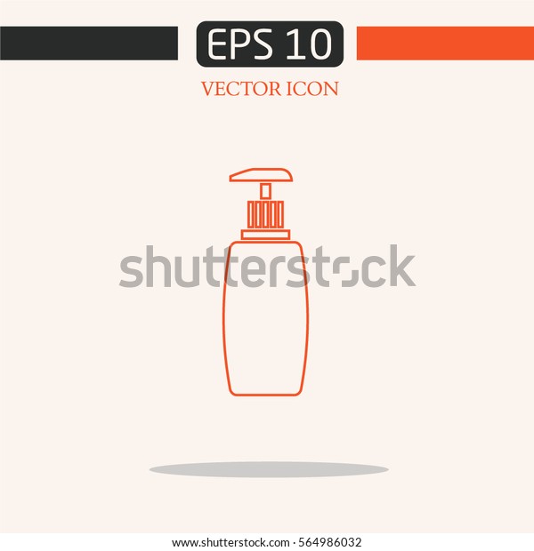 Shower Gel Line Icon Vector Logo Stock Vector (Royalty Free) 564986032 ...