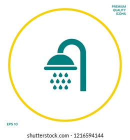 Shower Icon Symbol Graphic Elements Your Stock Vector (Royalty Free ...